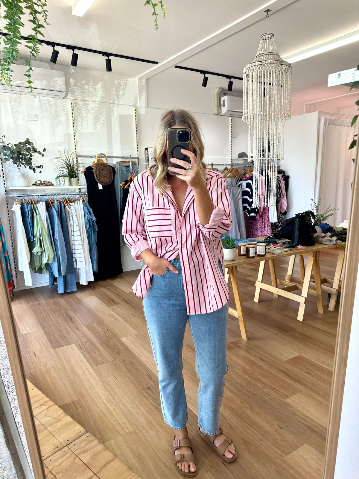 Emmy Stripe Shirt – About a Girl